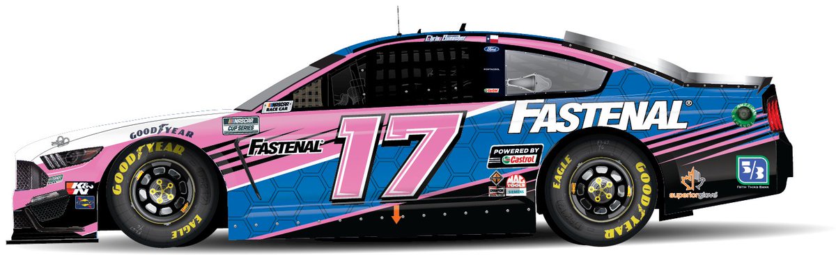 Chris Buescher’s Pink Fastenal Scheme for Texas : r/NASCAR
