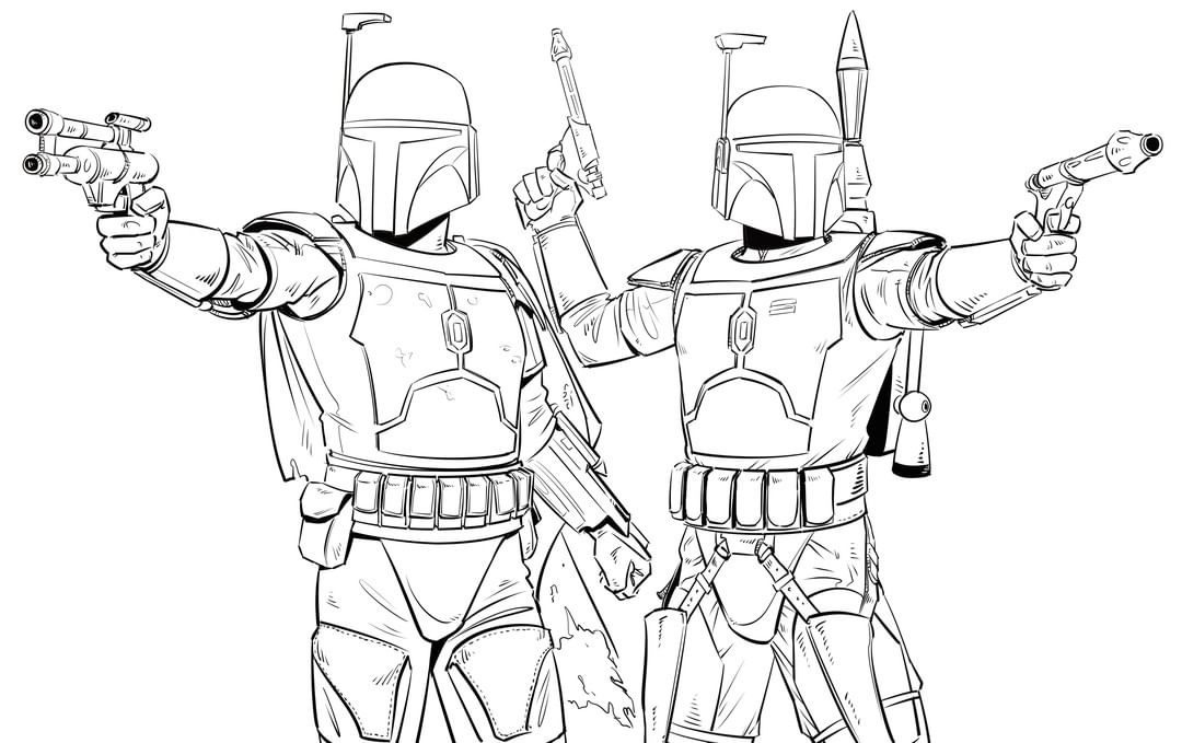 Jango Fett Coloring Page