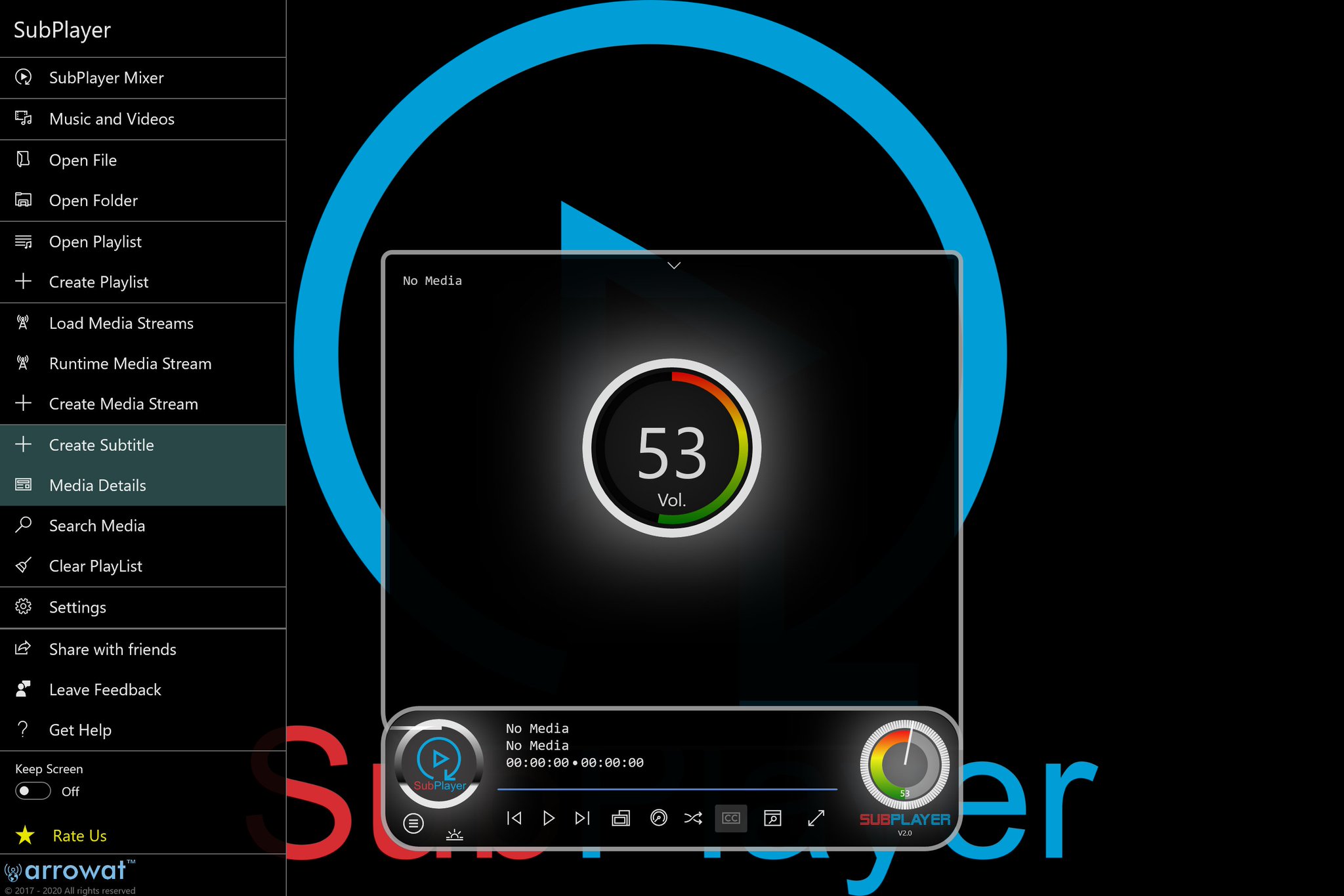 Arrowat on Twitter: "SubPlayer app a free player app style you will love for your local music ...