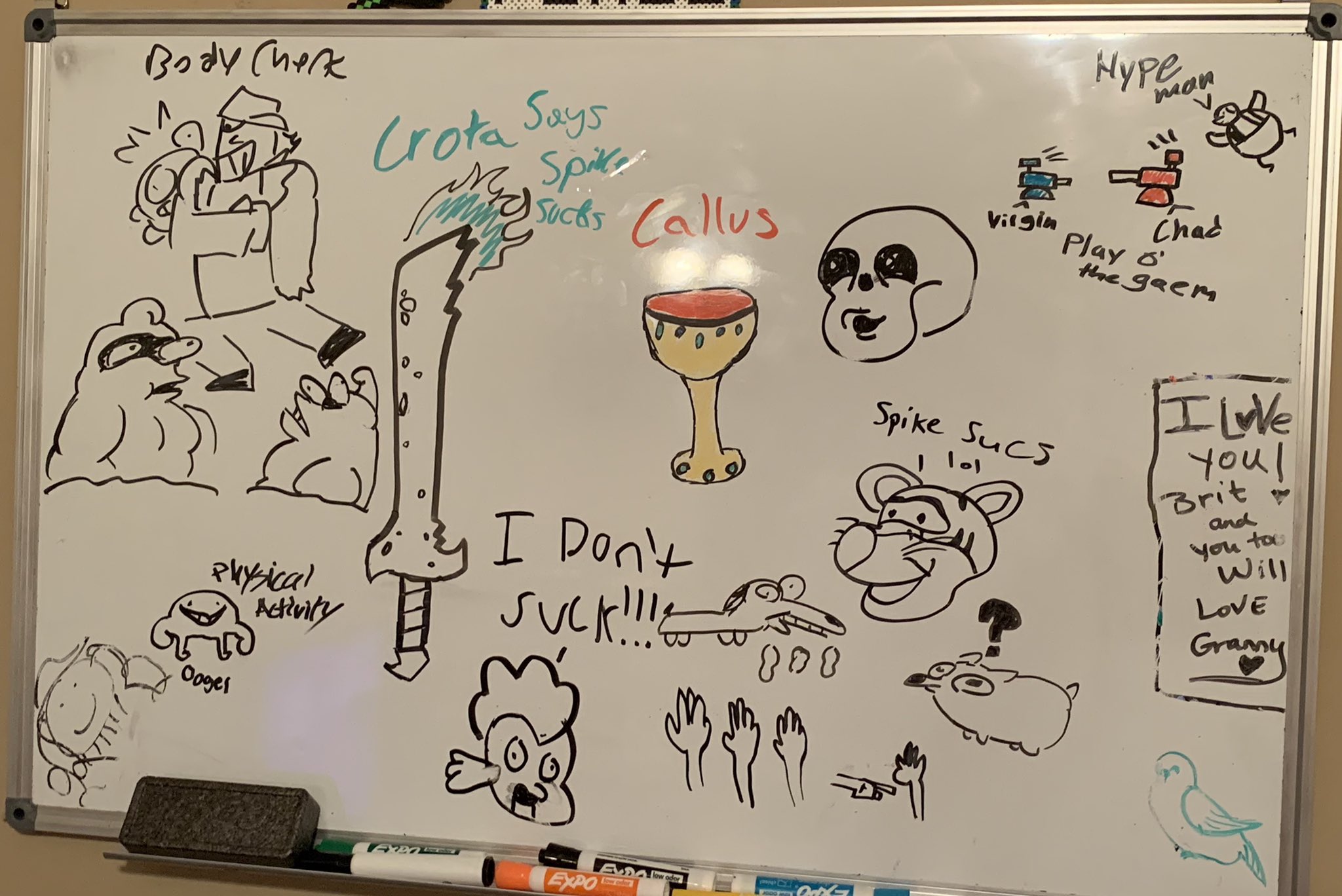Funny Office Whiteboard Drawings