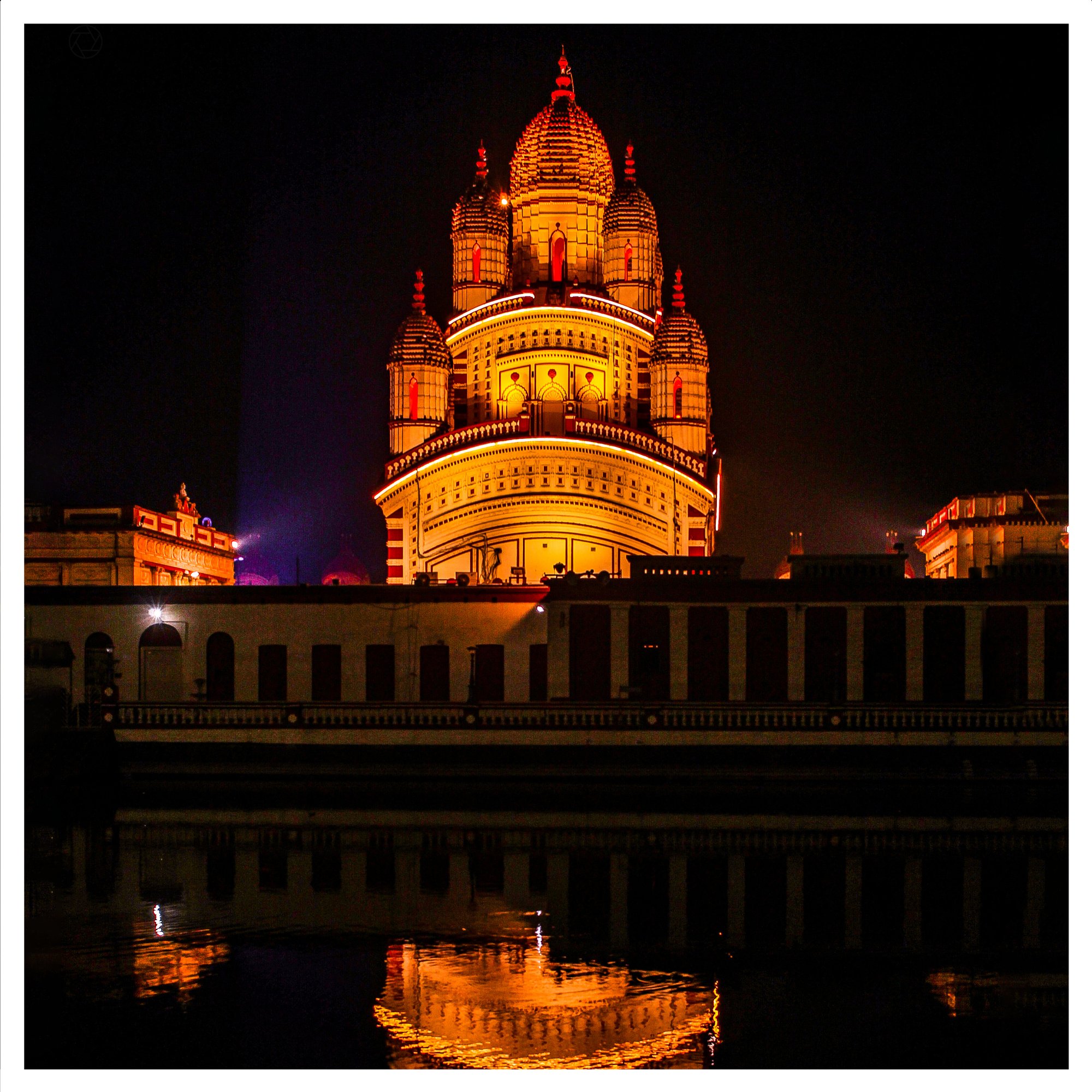 Dakshineswar Temple At Night