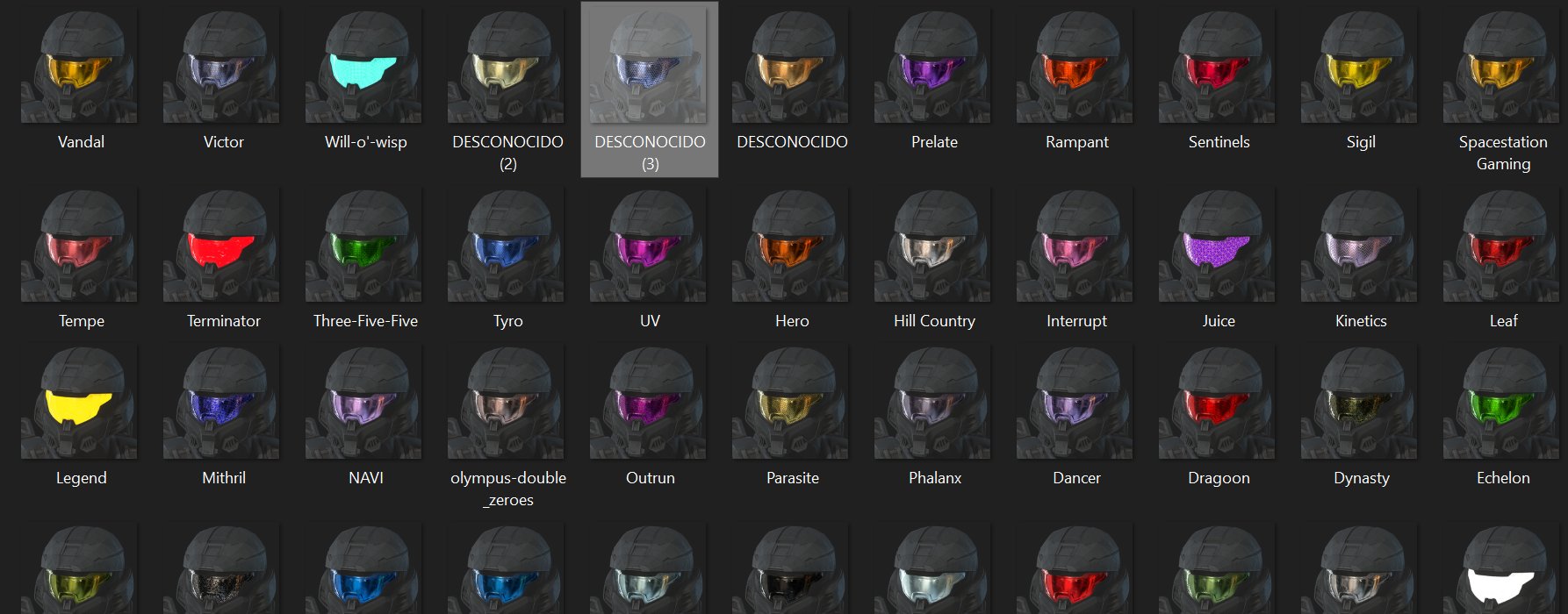 Halo Nation Halo 4 Visors