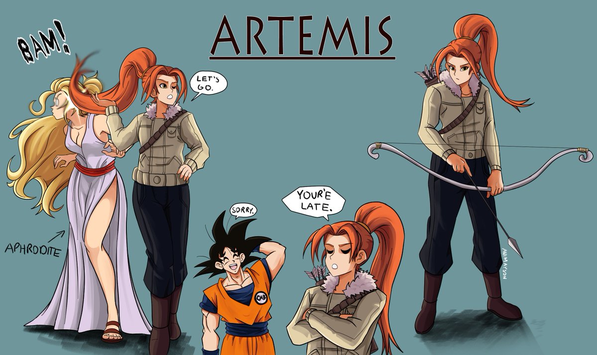 Artemis Percy Jackson Drawing