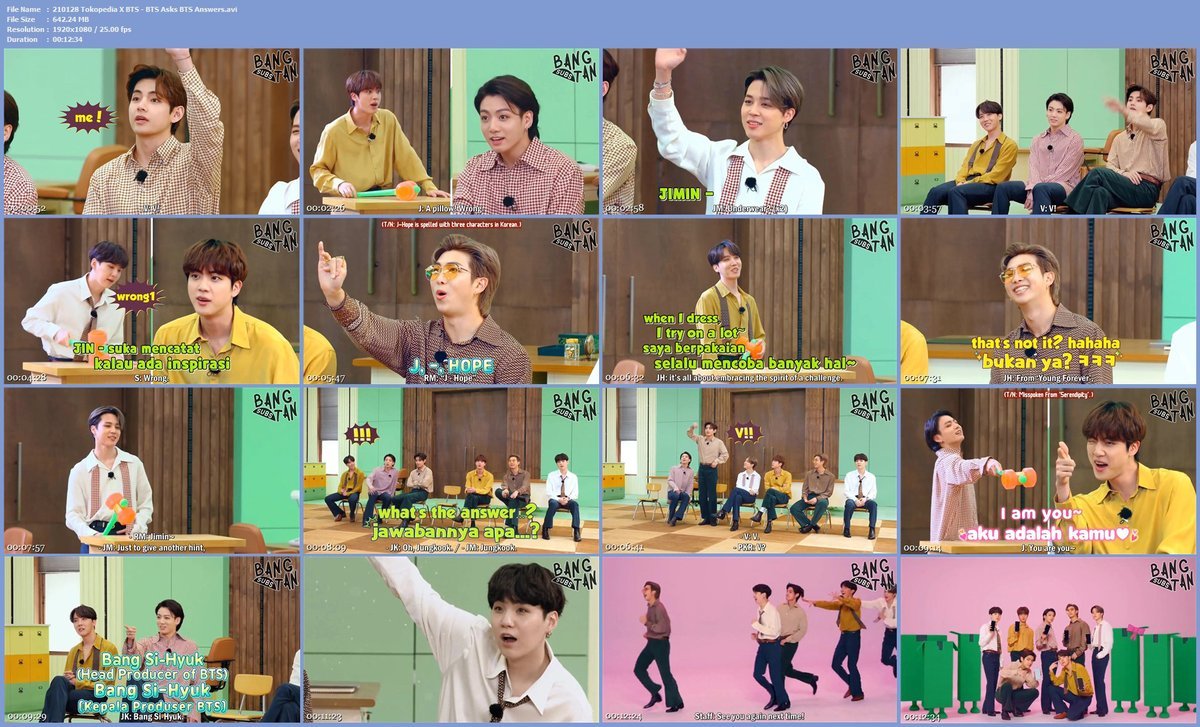 BTS Translations / Bangtansubs on Twitter: "[ENG] 210128 Tokopedia X BTS - BTS Asks BTS Answers ...