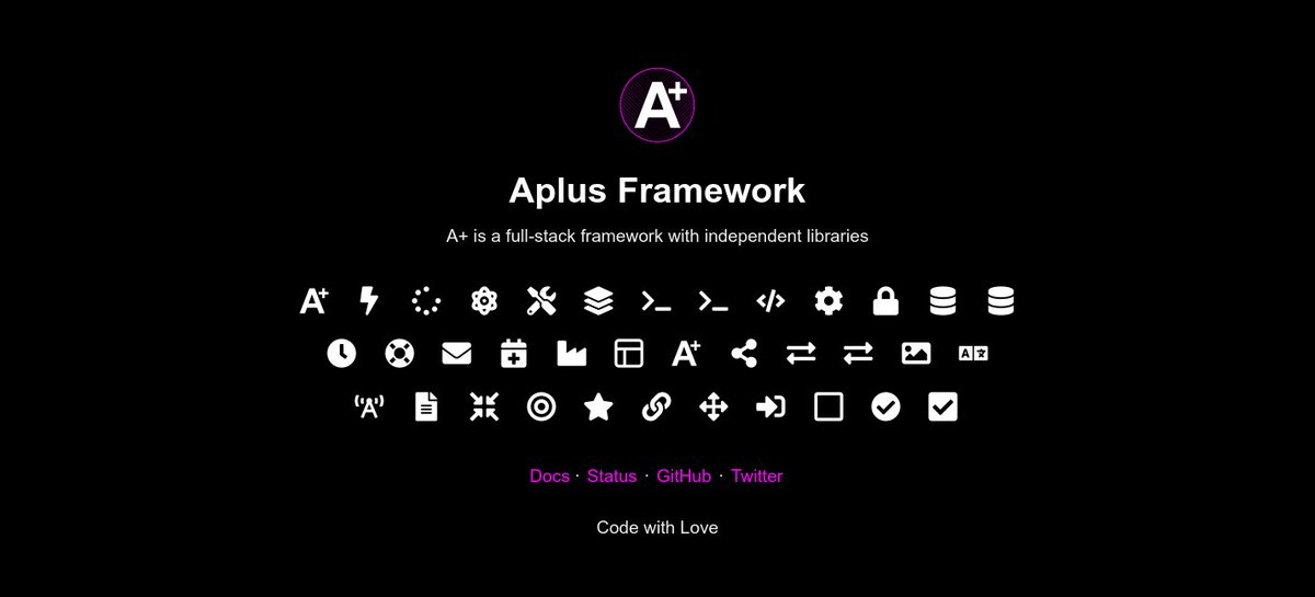 Aplus Framework (@AplusFramework) | Twitter