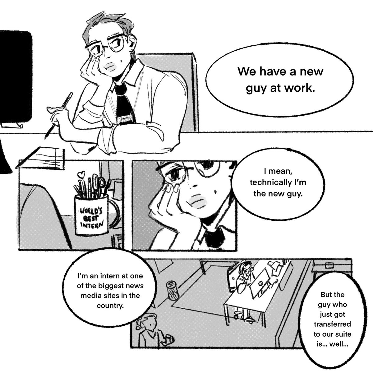 「office vampire au 🐨🐱🩸 in which the in」|spring ☆の漫画