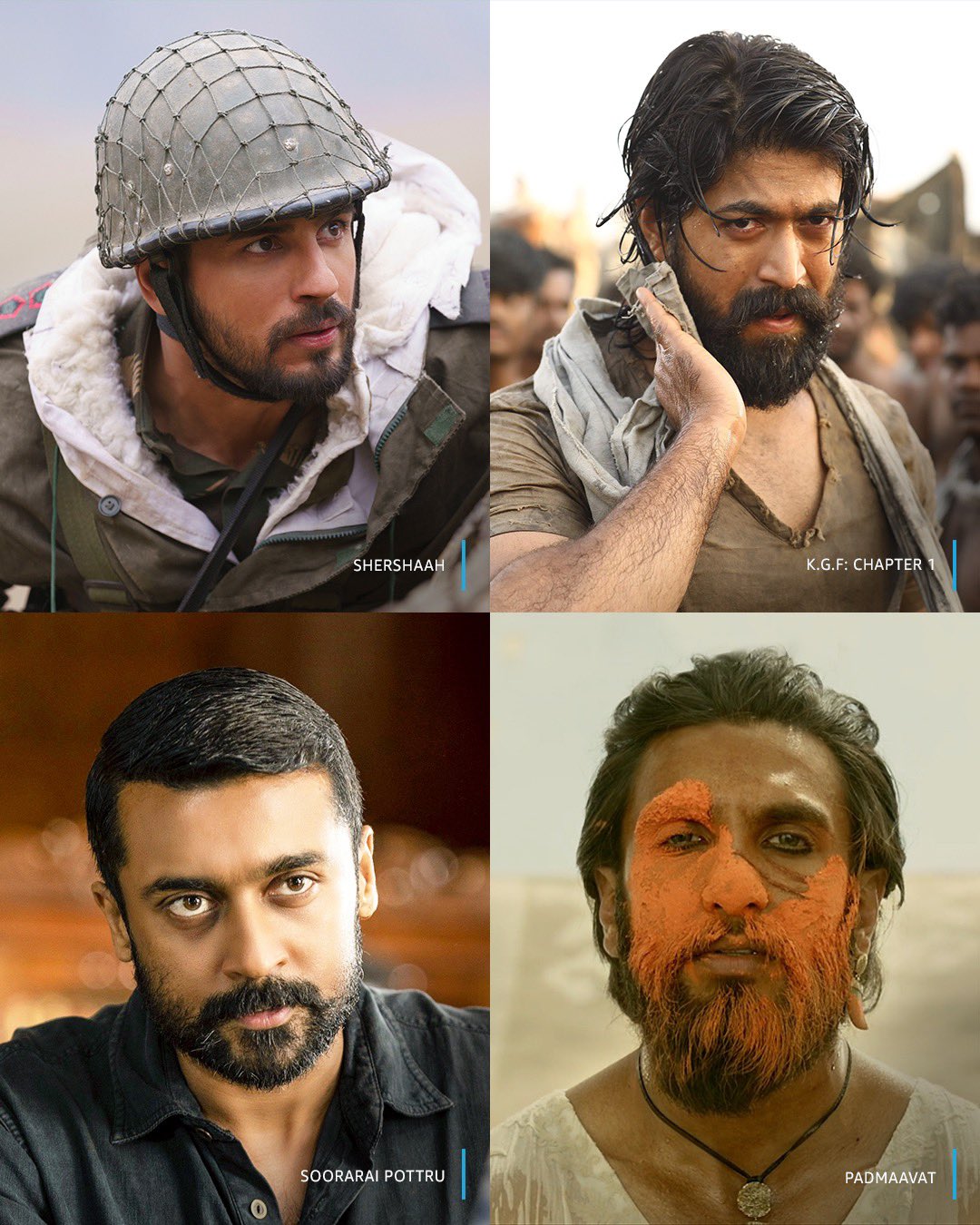 Bearded Movie Characters