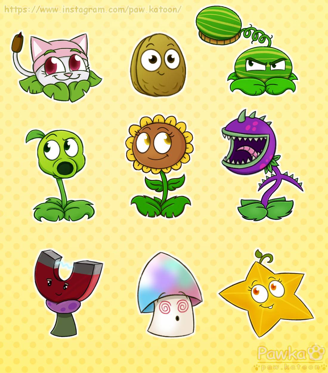 Plants Vs Zombies Plants Characters