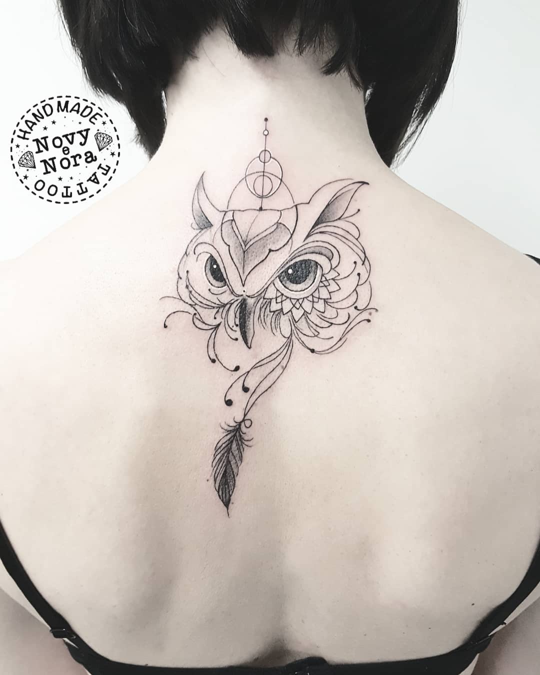 Owl Back Tattoos