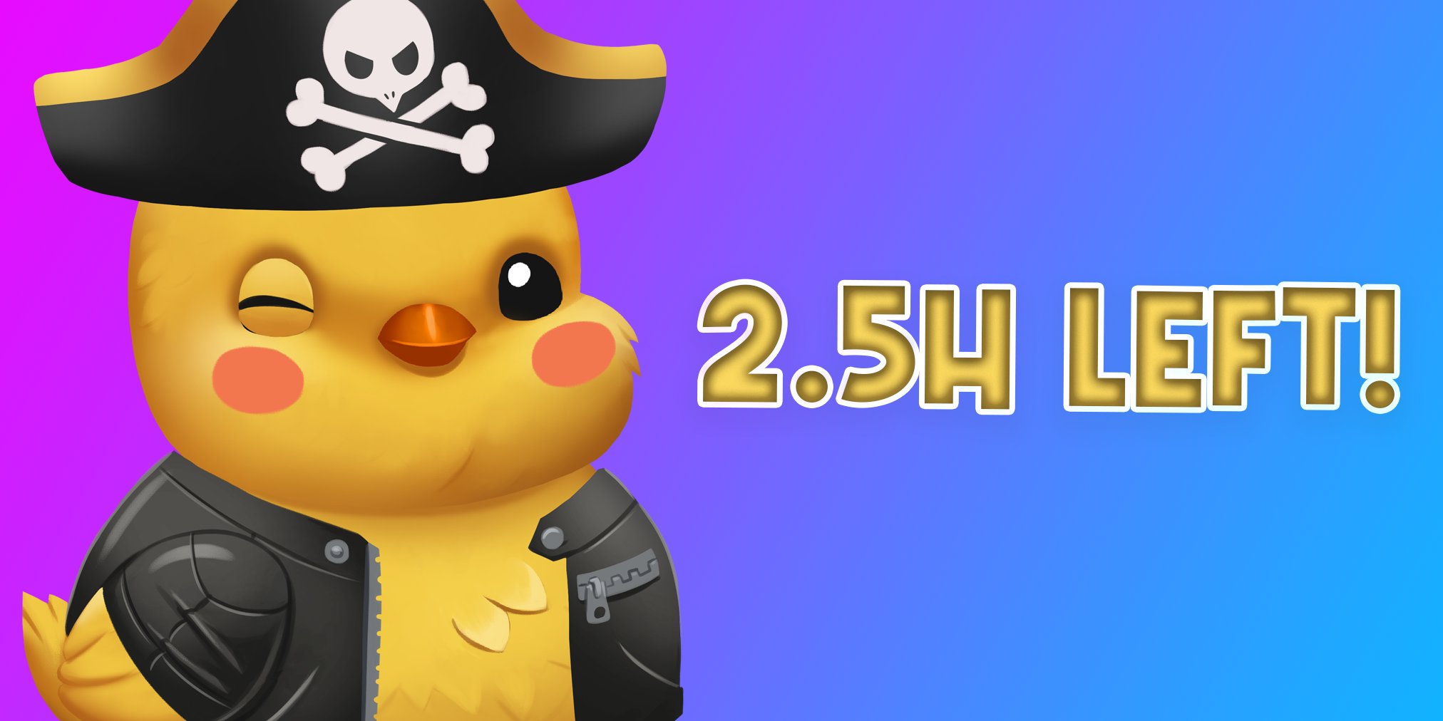 SolChicks on Twitter: "Only 2.5hrs Until Mint! @SolChicksNFT 🎉3 SOL 🚀 10,000 Adorable SolChicks ...