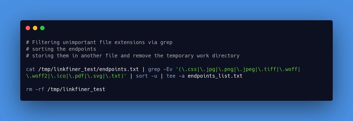 Thread 🧵: how to automate the extraction of endpoints from javascript ...