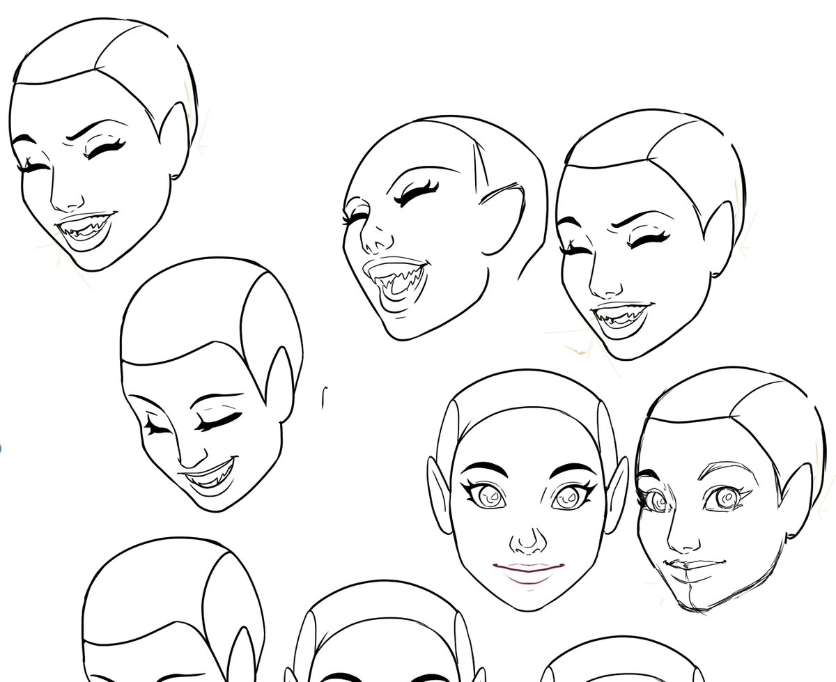 「just head angles practice 」Jessi "READ MY COMIC" Sheronの漫画