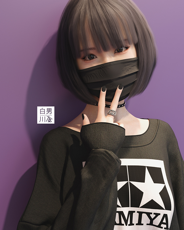 白男川屋™ on Twitter: "このトップスのサイズ感が一番今っぽい #オリジナル #3DCG https://t.co/8BLgGlSU8S https://t.co ...