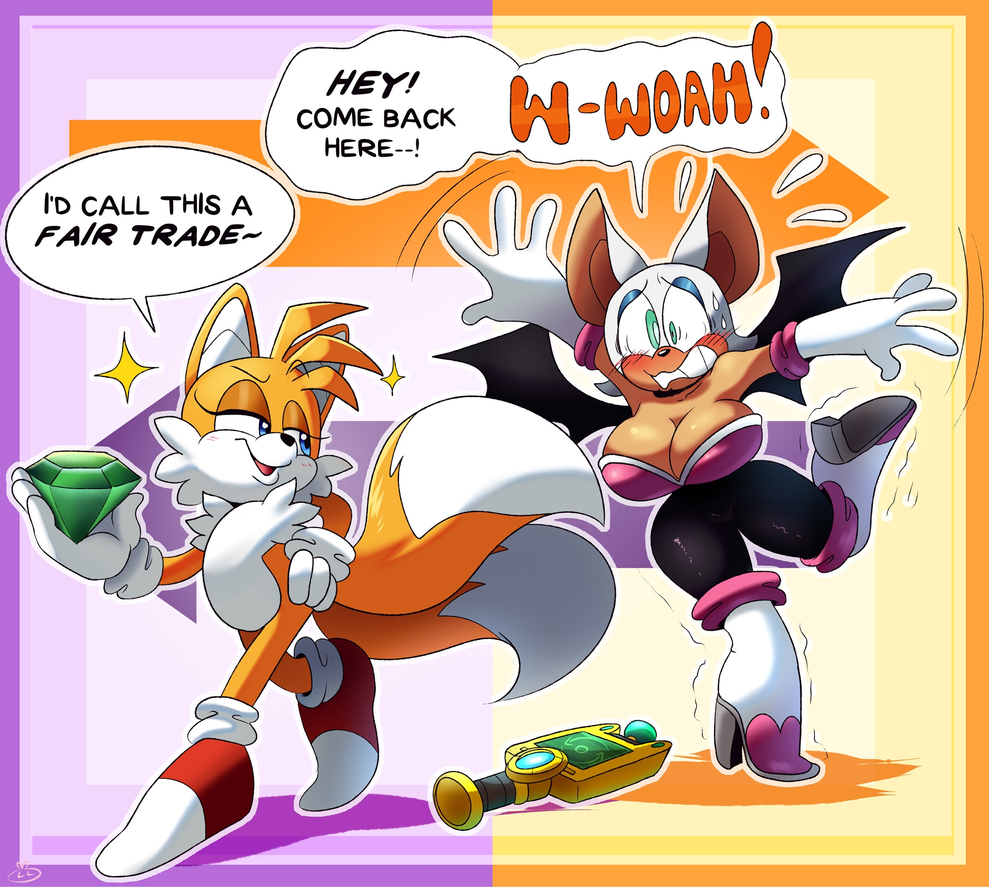 Tails Sonic X Rouge