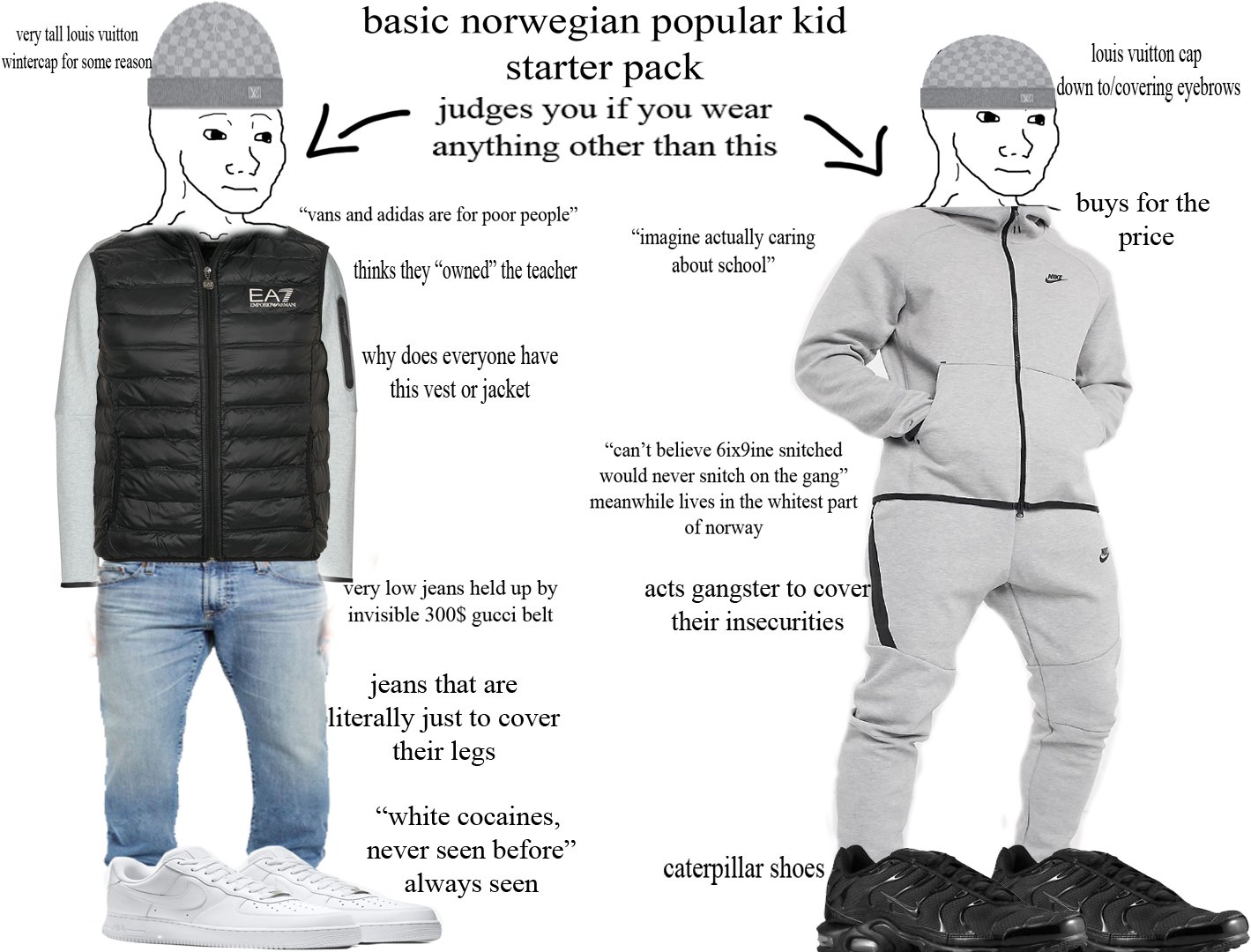 Gangster White Kid Meme