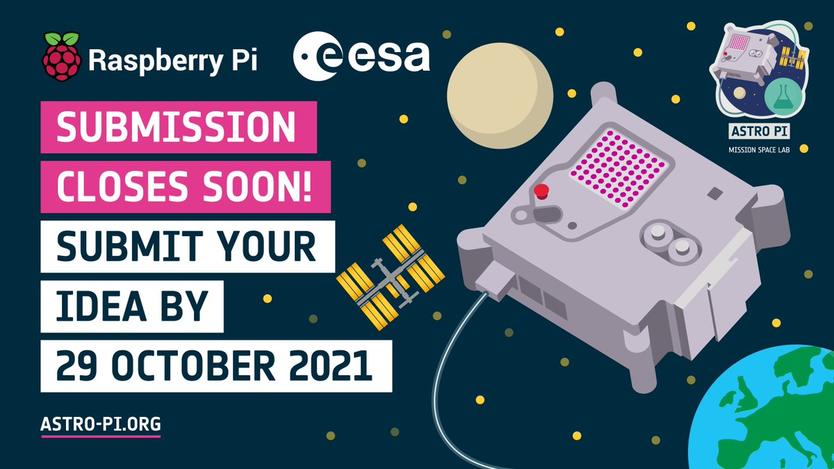 Raspberry Pi Foundation on Twitter: "For those taking part in the European @Astro_Pi # ...