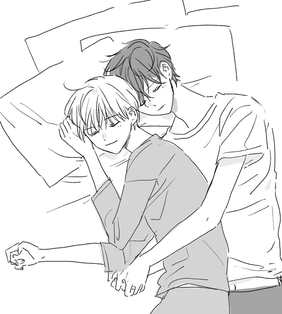 創作BL「ただいちゃついてる青白2(再掲) #創作BL 」meroricoの漫画