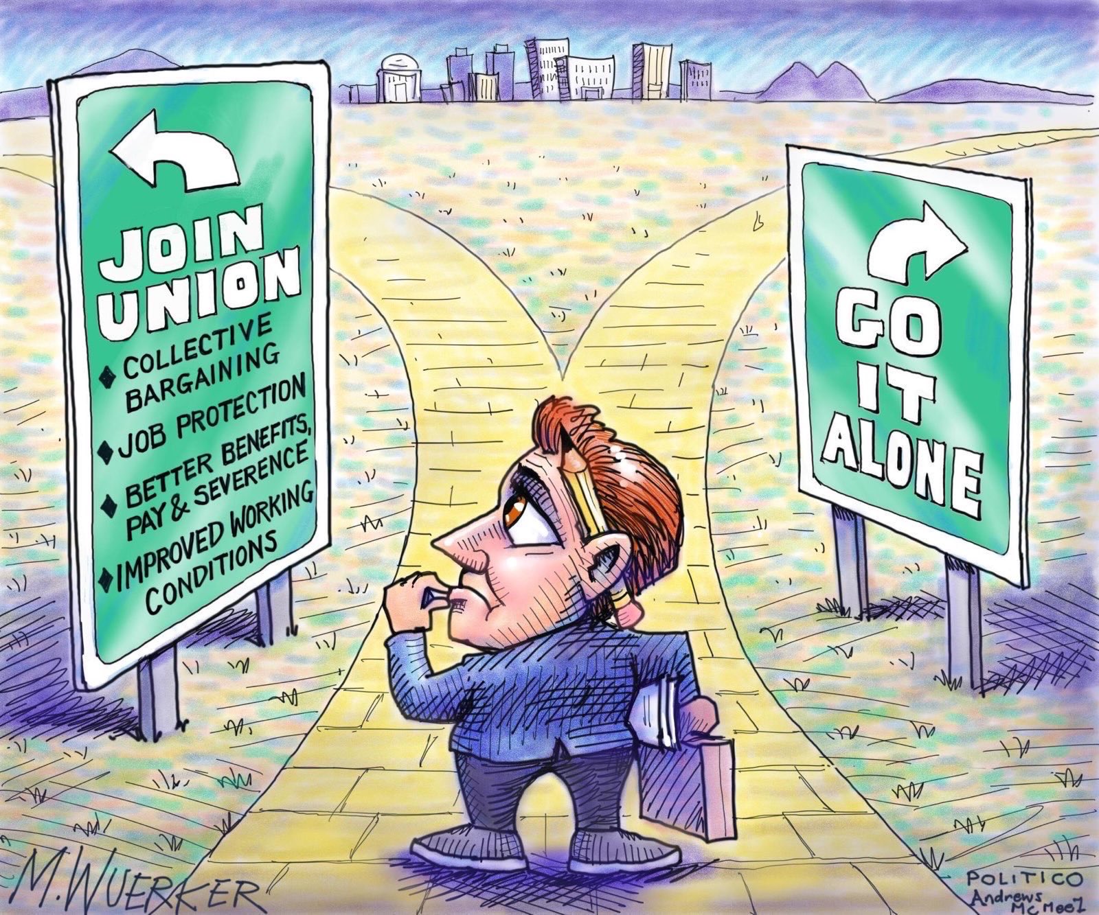 Collective Bargaining Cartoon
