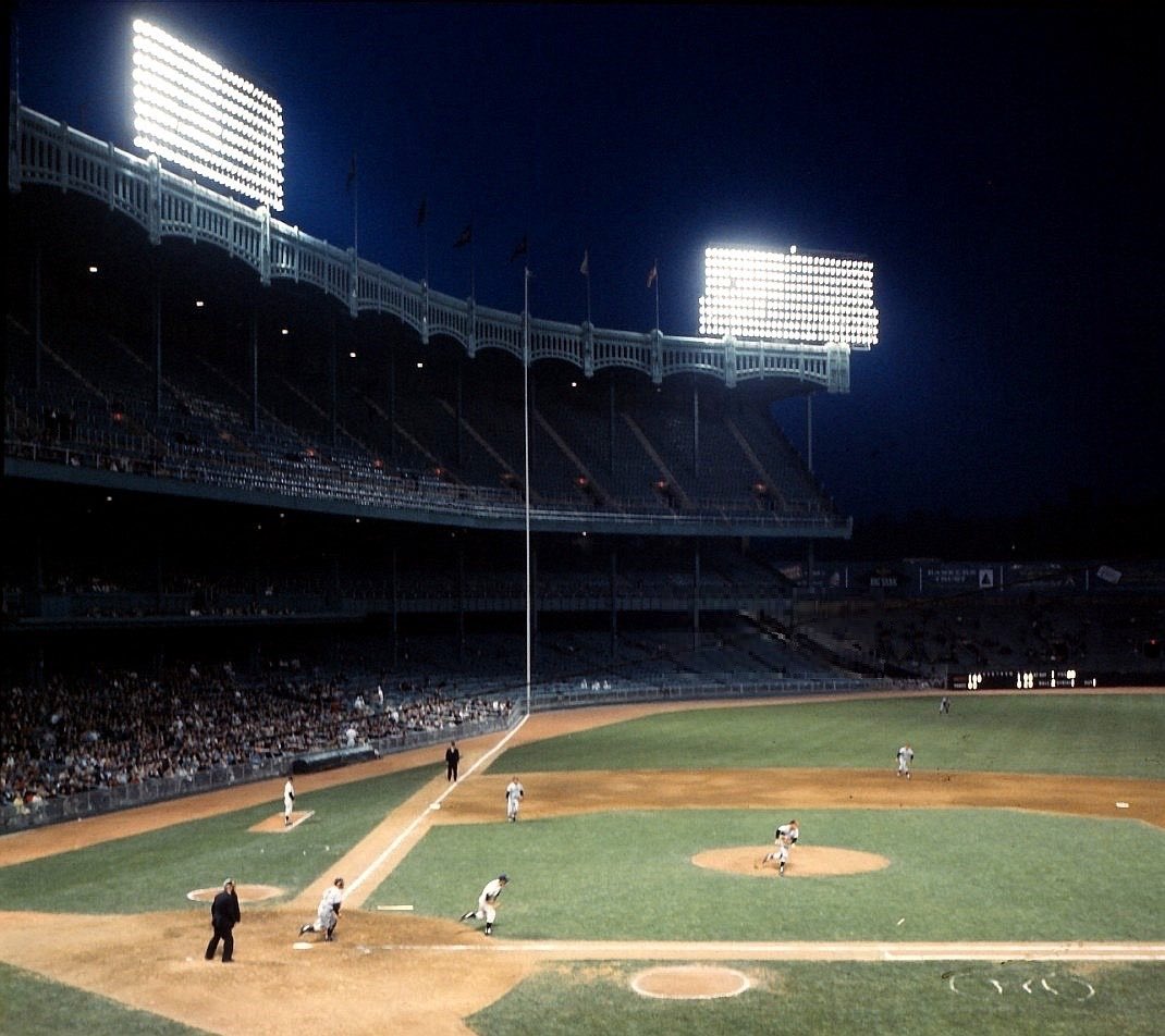 Yankee Stadium At Night