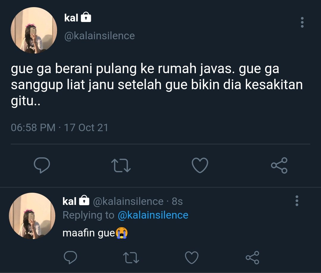 dev🌻 on Twitter: "41. Ga berani pulang https://t.co/CnXVuBGIVo" / Twitter