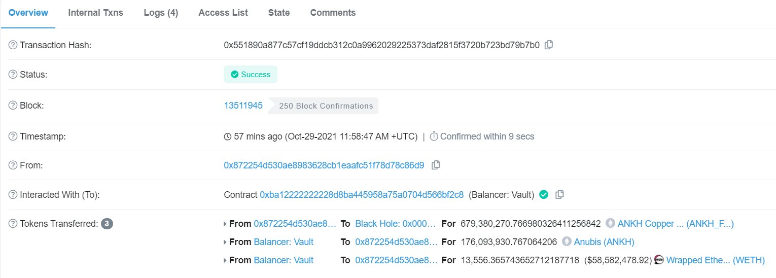 Wu Blockchain on Twitter: "AnubisDAO is suspected of being rugpulled and transferred 13,556 ETH ...