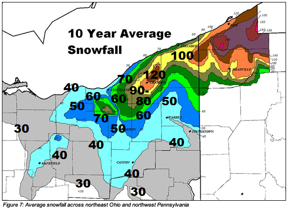 Ohio Snow Belt Map