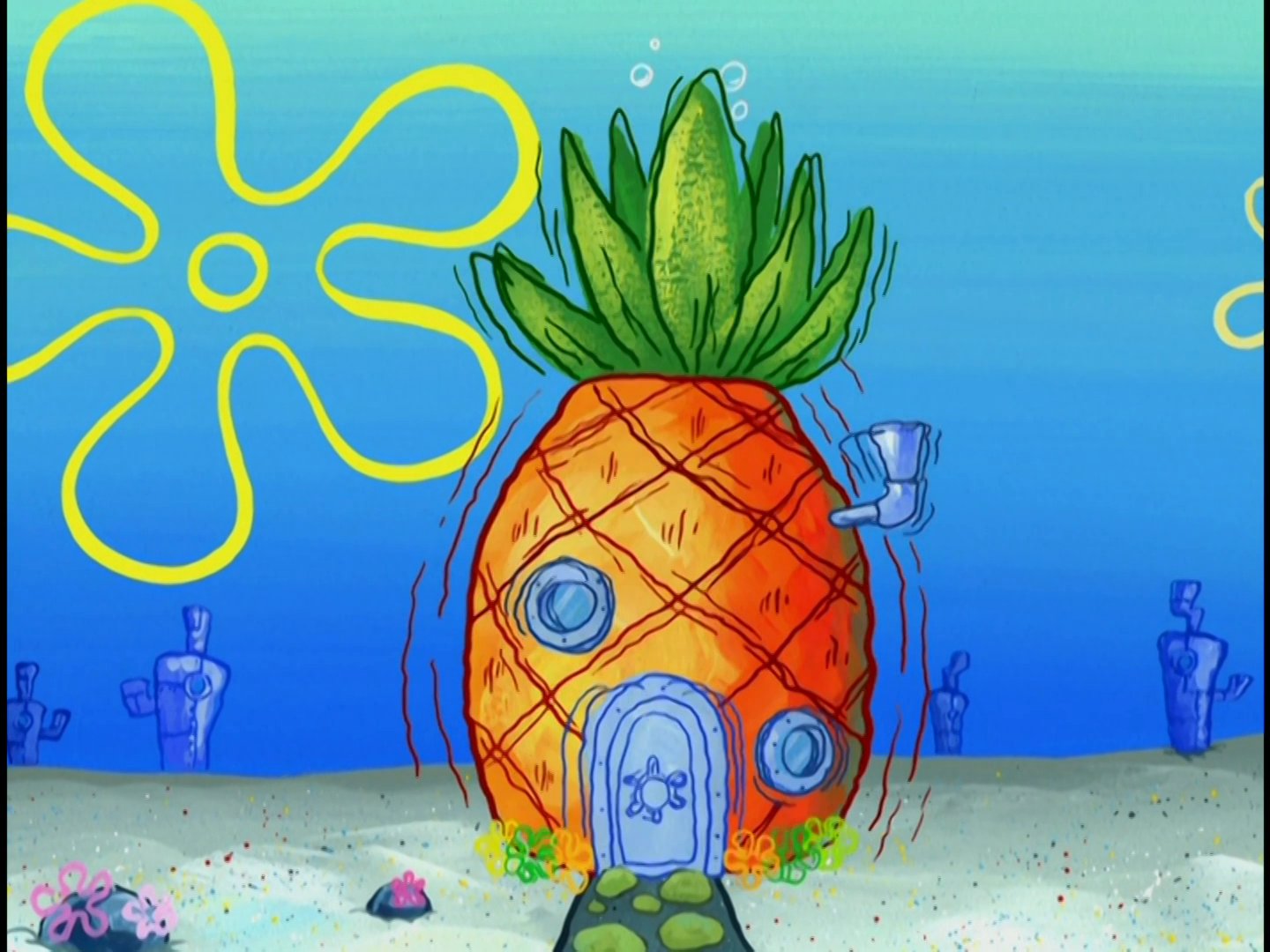 Spongebob House Drawing