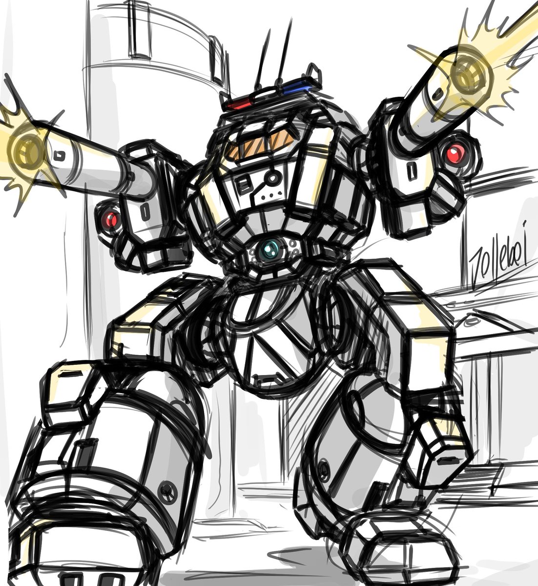 (SKETCH) The Urban Knight (75t Urbanmech) : r/battletech