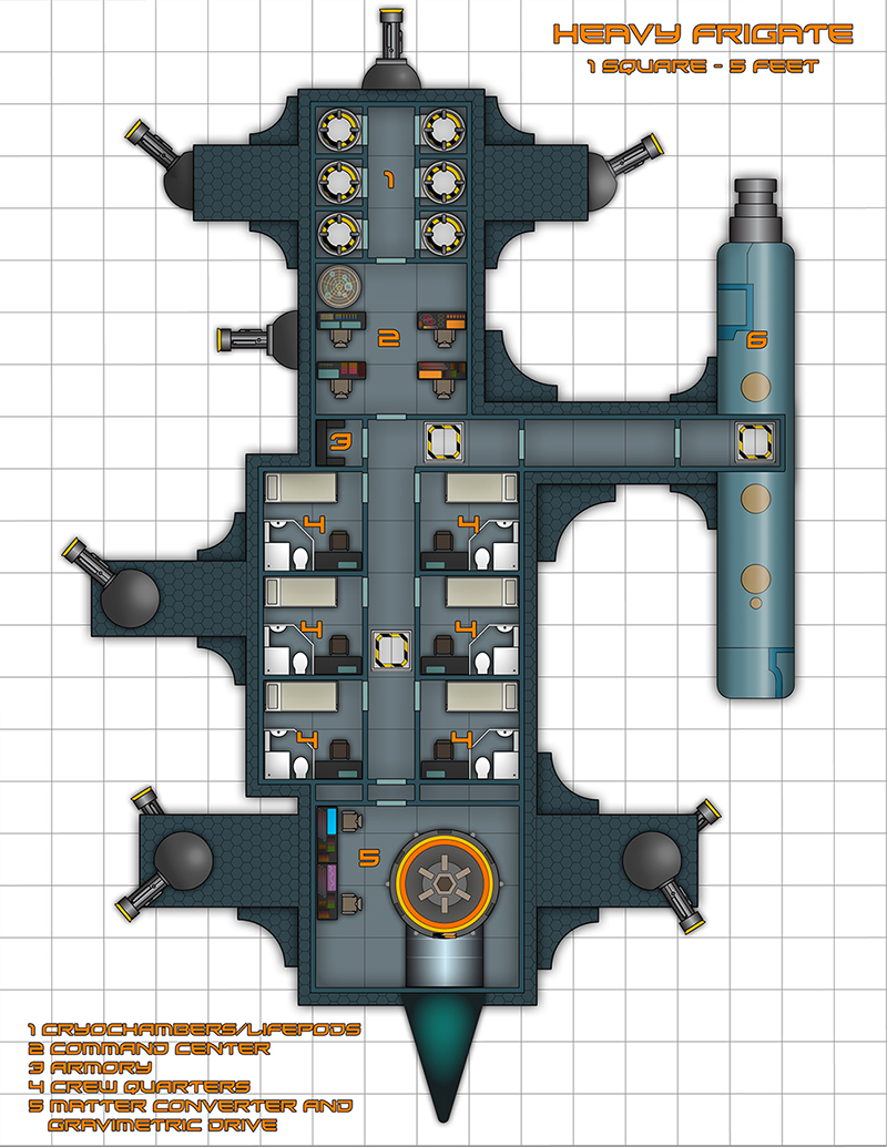 Space Ship Map