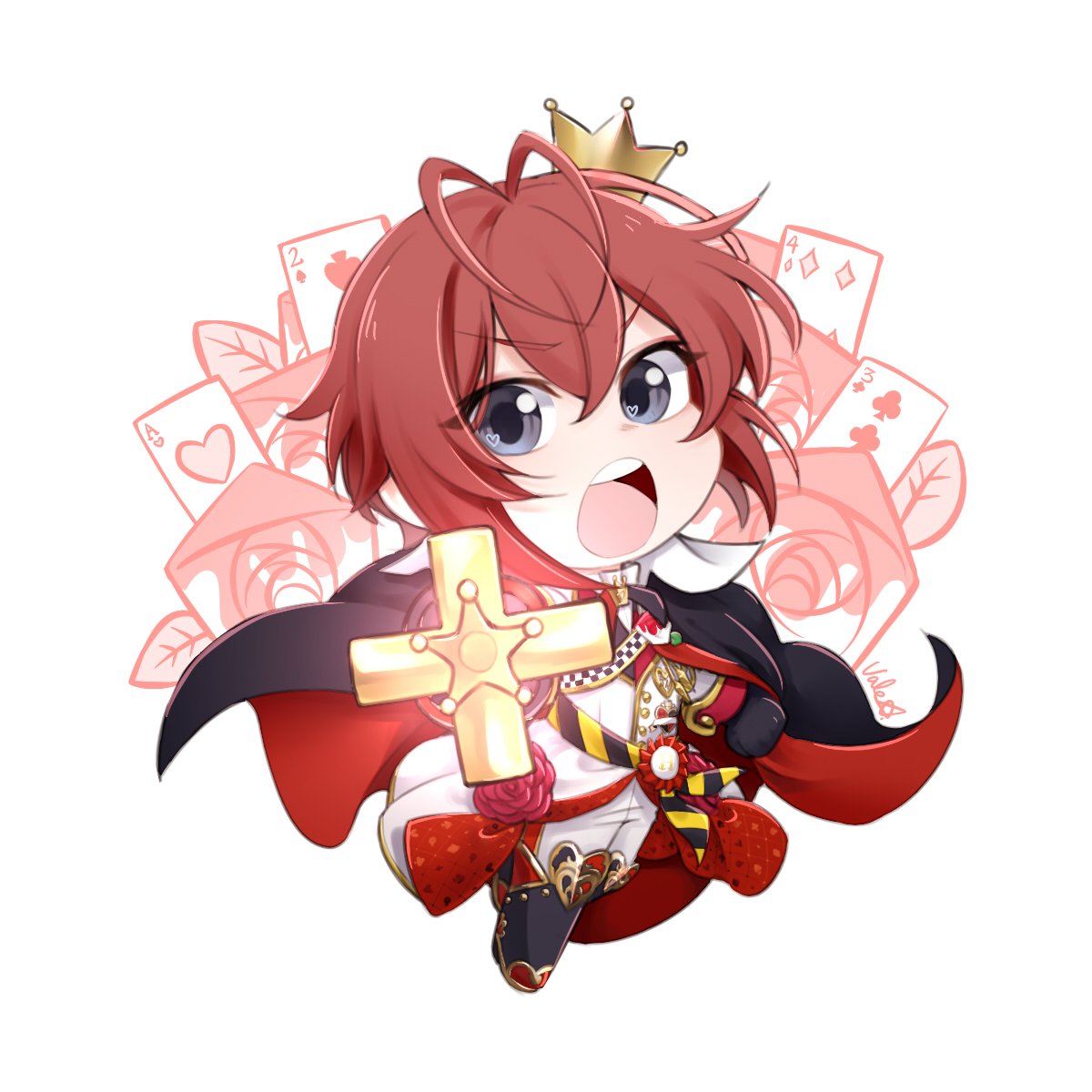 ツイステ「Chibi Riddle 🌹 #ツイステ #twistedwonderlan」|Vale☆のイラスト