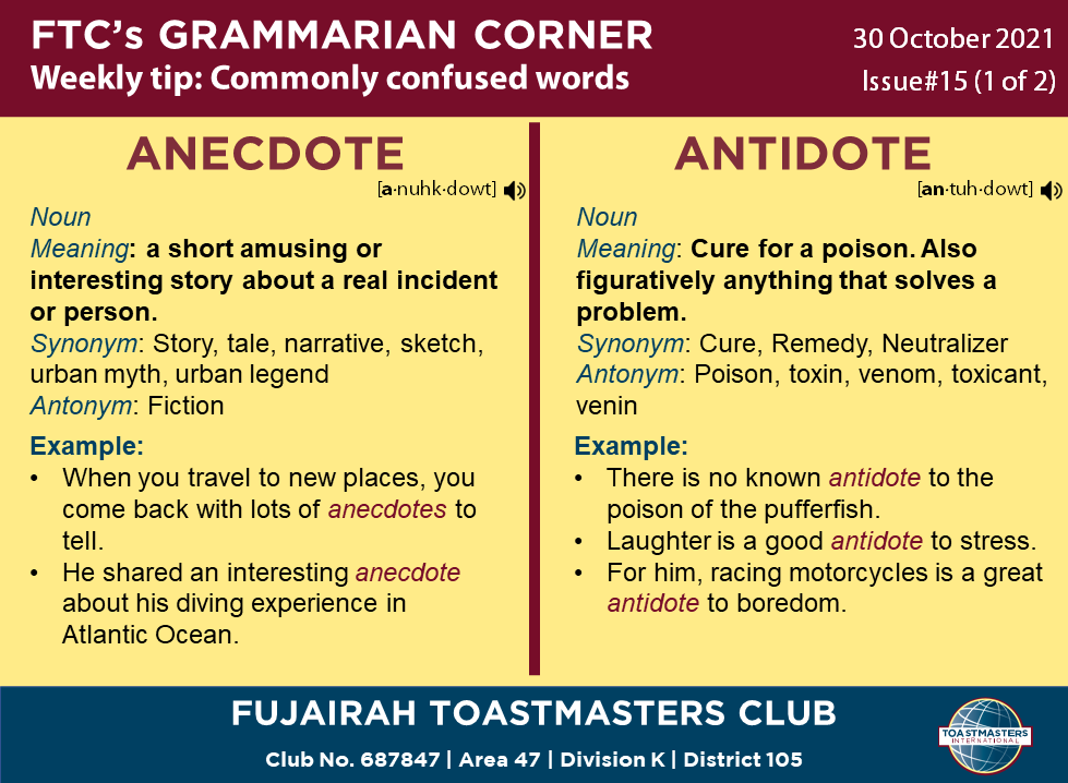 Anecdote Examples