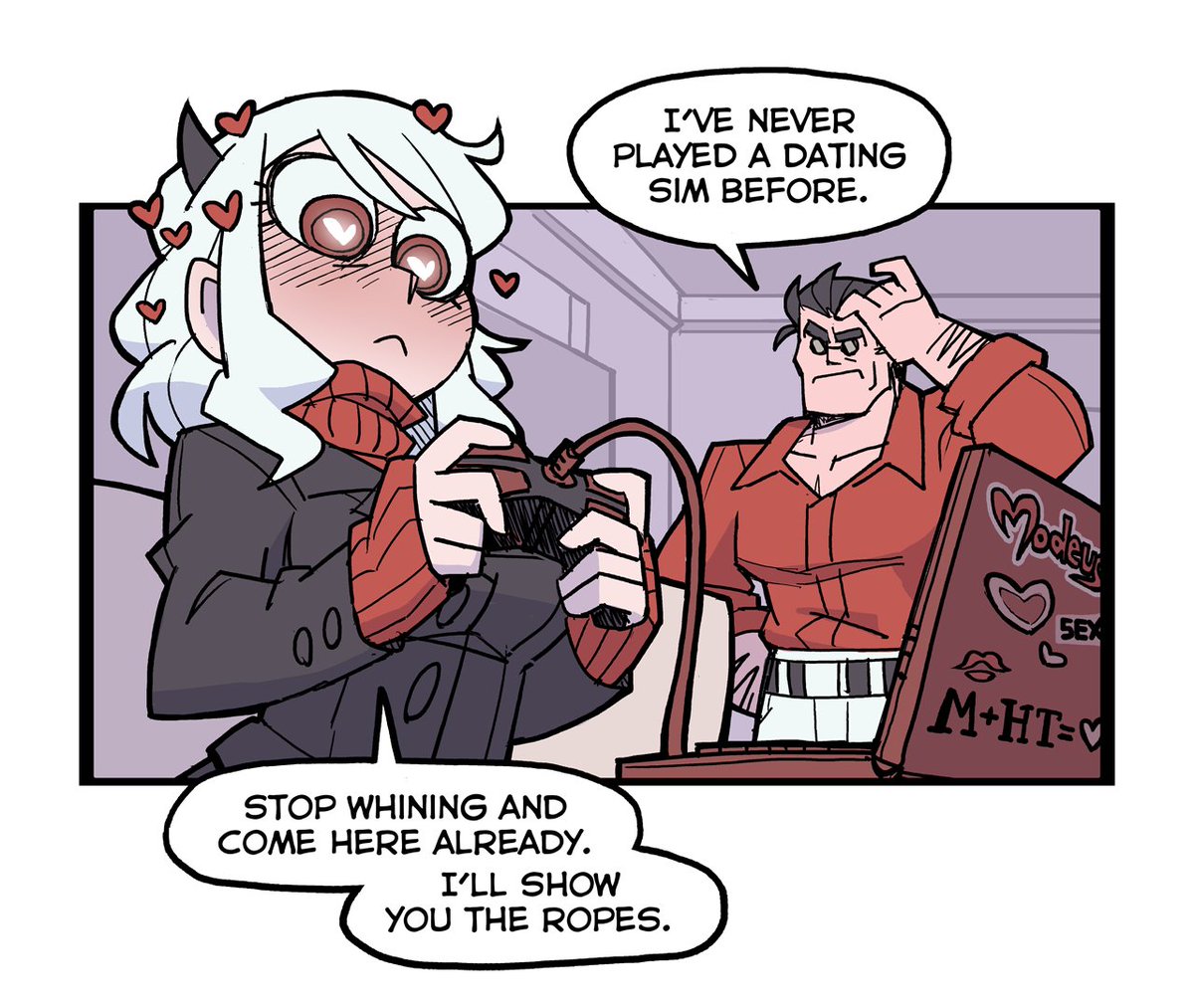 「helltaker vs monster camp 」Łukasz Piskorzの漫画