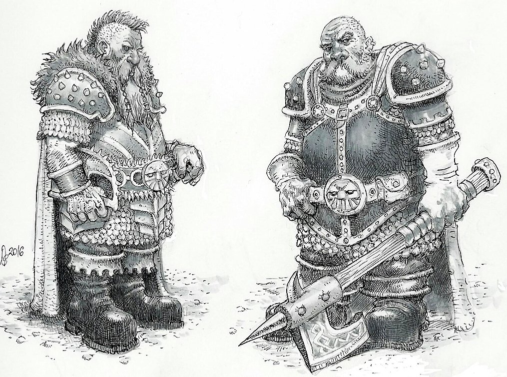 Dwarf Warhammer Drawing