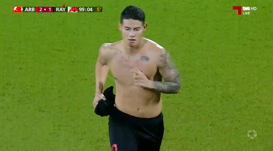 James Rodriguez Shirtless
