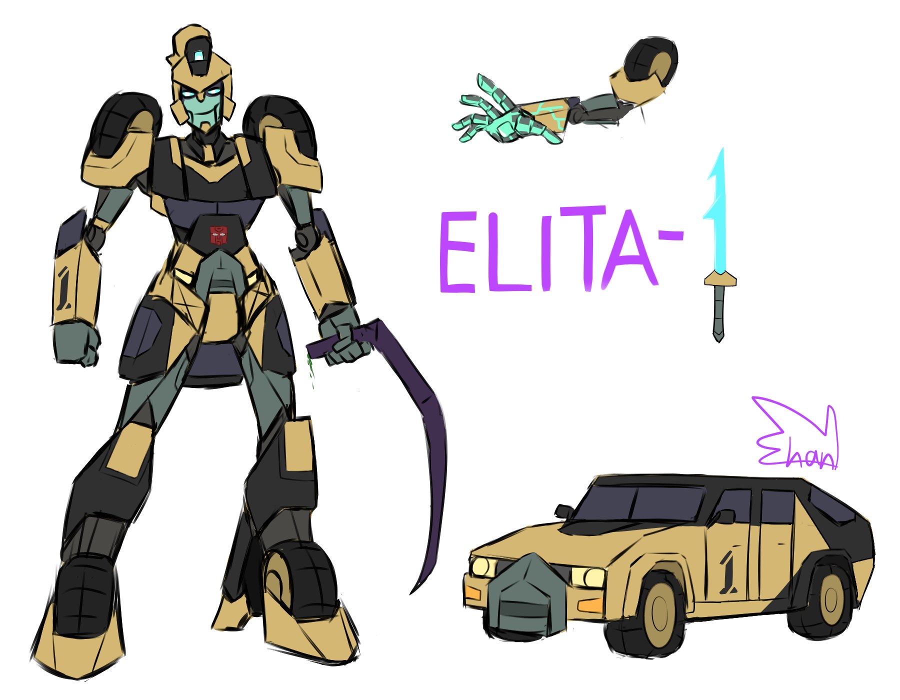 Animated Transformers Elita 3