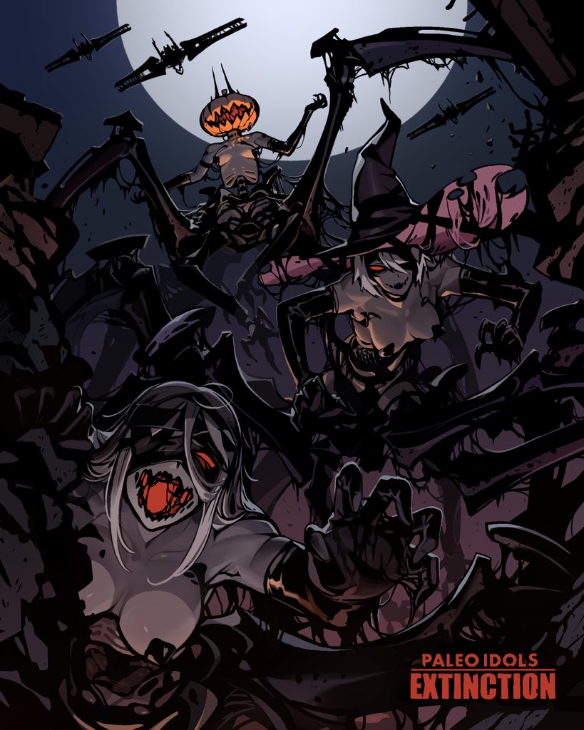 神棘スピノ(COMMISSION OPEN!) on Twitter: "【PALEO IDOL】Happy Halloween and here’s some Dementors for ...
