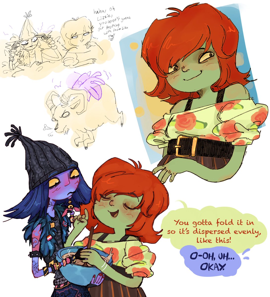 「sam offers help with lizzie's mentor ass」|who ever heard of a sad clownの漫画