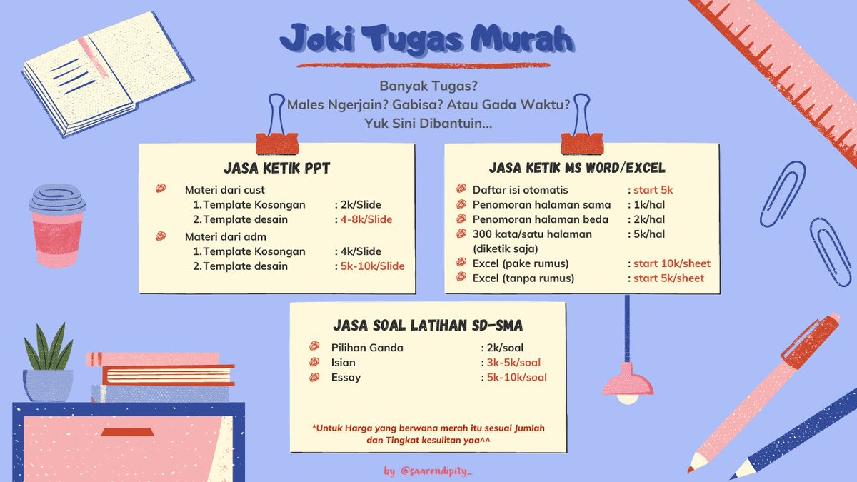 Sαα | Open Joki PPT Word Excel DLL (@saarendipity_) | Twitter