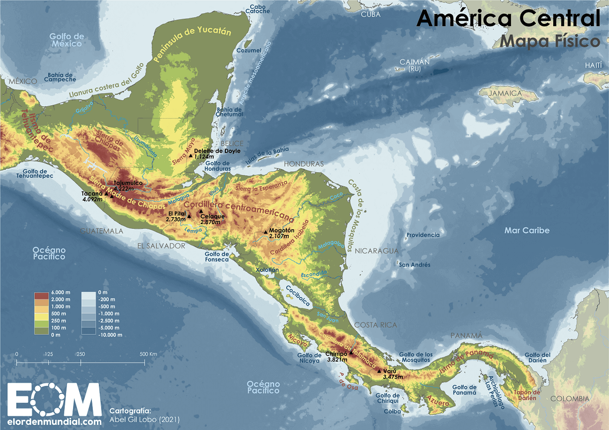 Mapa De Centroamerica Y El Caribe Mapa Mapa Del Mundo