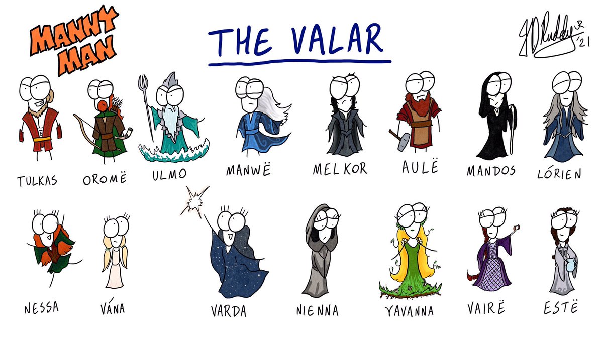 The Valar Of Middle Earth