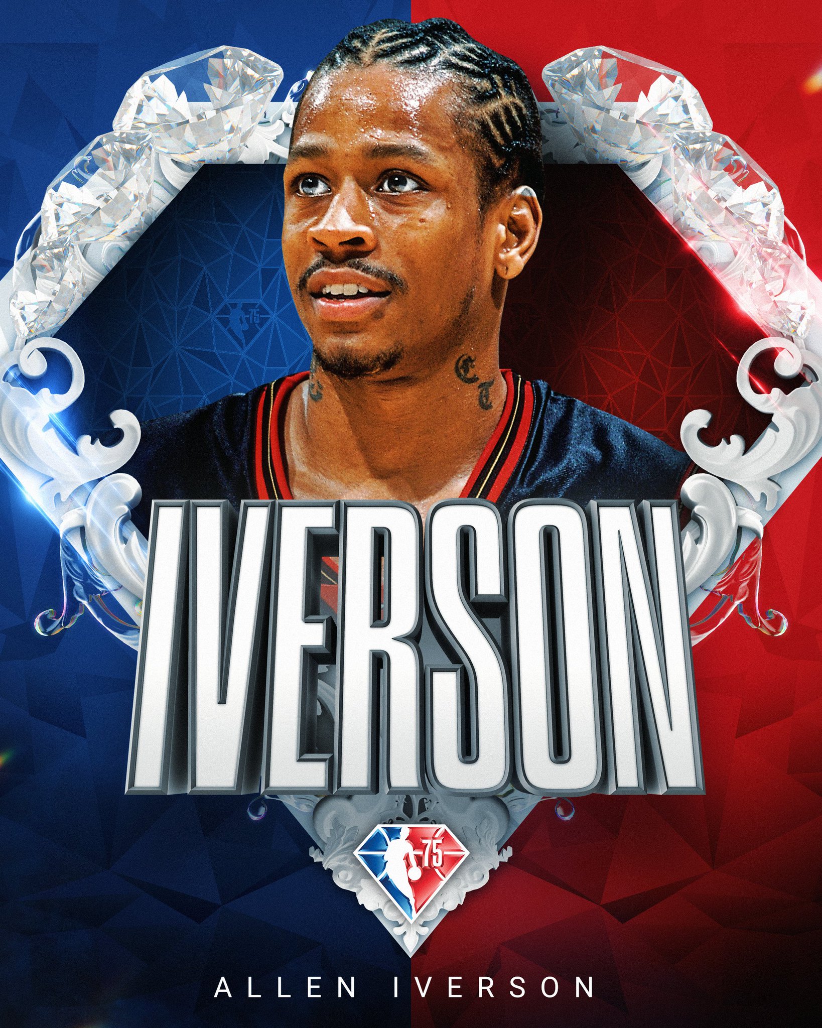NBA on Twitter: "Selected to the NBA's 75th Anniversary Team... Allen Iverson! #NBA75 https://t ...