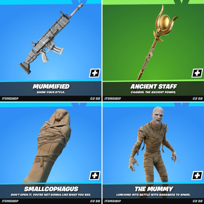 Fortnite player finds perfect emote for The Mummy skin, has entire ...