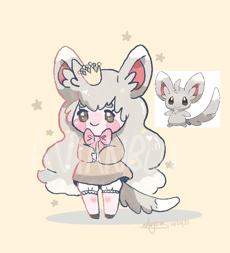 Minccino Gijinka