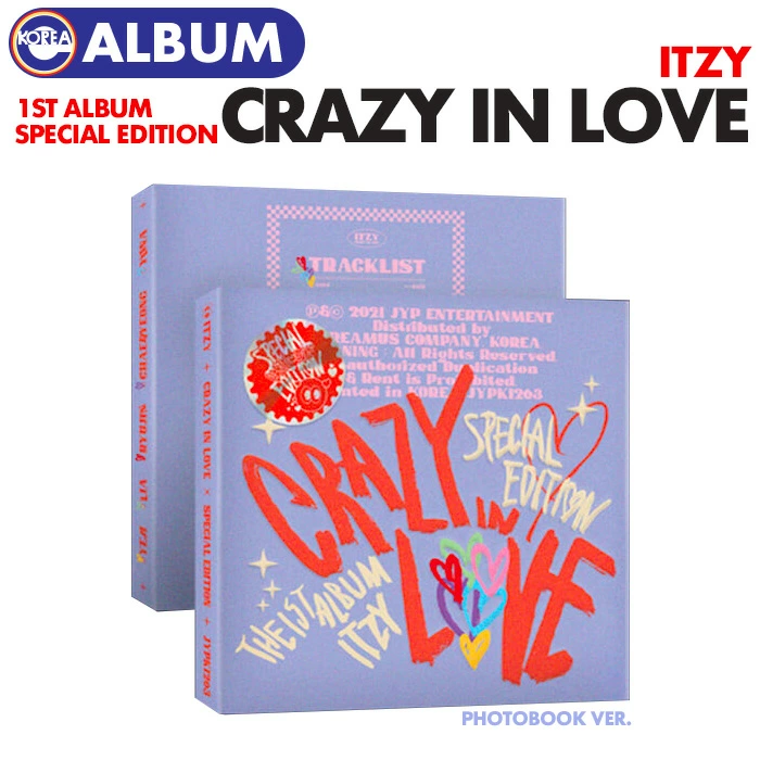 予約受付中👩🏻💜 ️ #ITZY 正規1集アルバム #CRAZYINLOVE Special Edition JEWEL CASE / PHOTOBOOK \ 自社 https://t.co ...