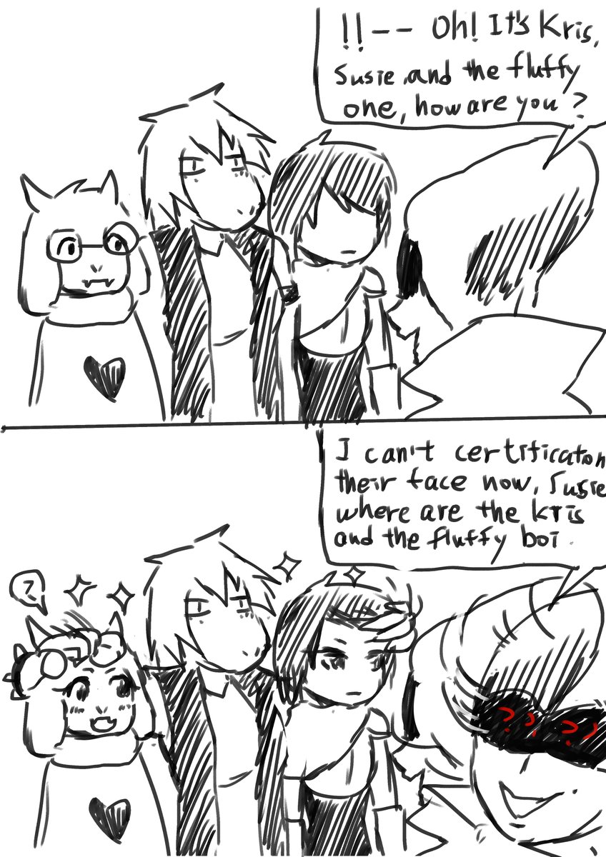 「face #DELTARUNE #DeltaruneChapter2 #Kris #Susie #rasiel #que」Nastim 🇹🇼の漫画