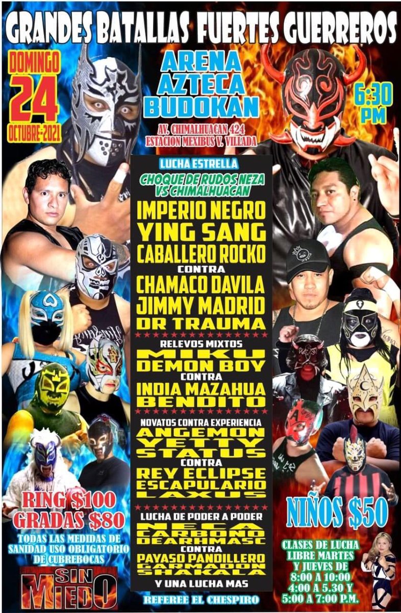 Arena Azteca Budokan, Ciudad Nezahualcoyotl, Estado de México : 2021