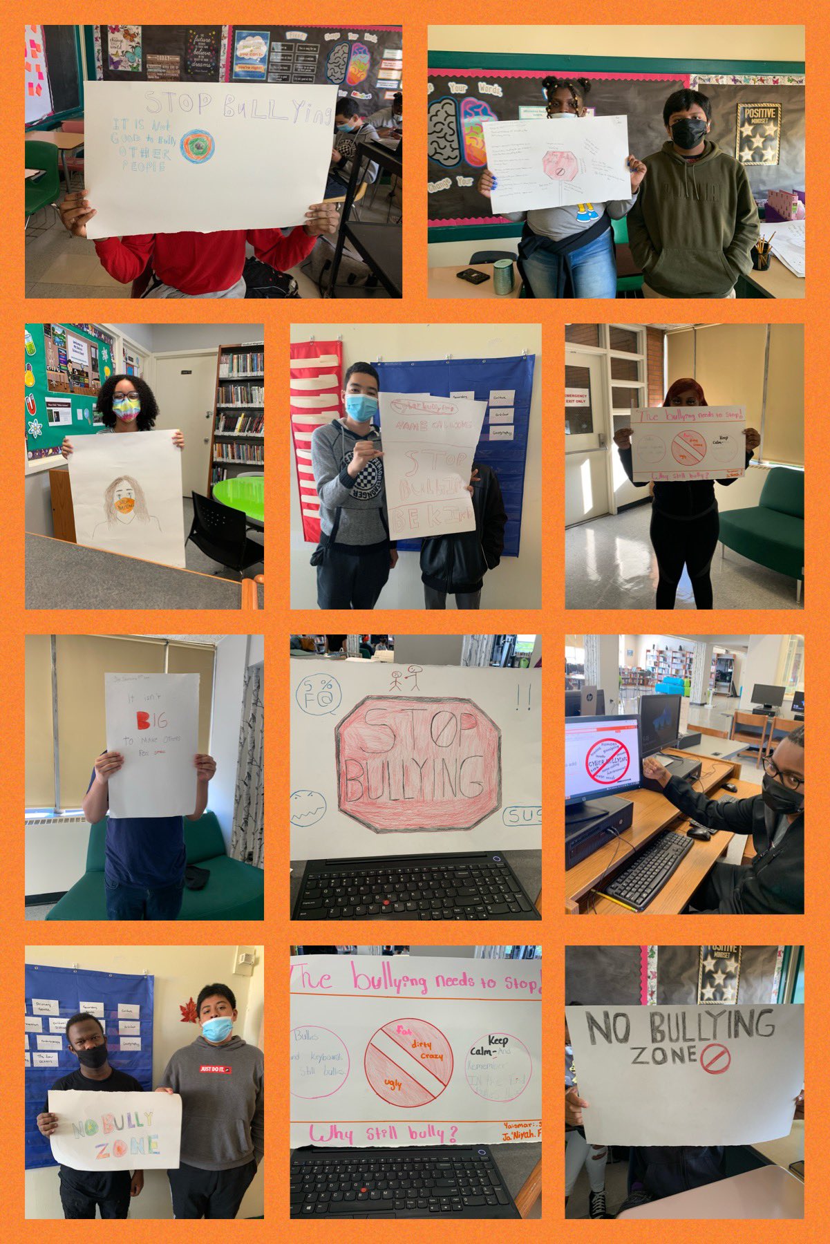 J. Mercurio on Twitter: "My students created anti-bullying posters for ...