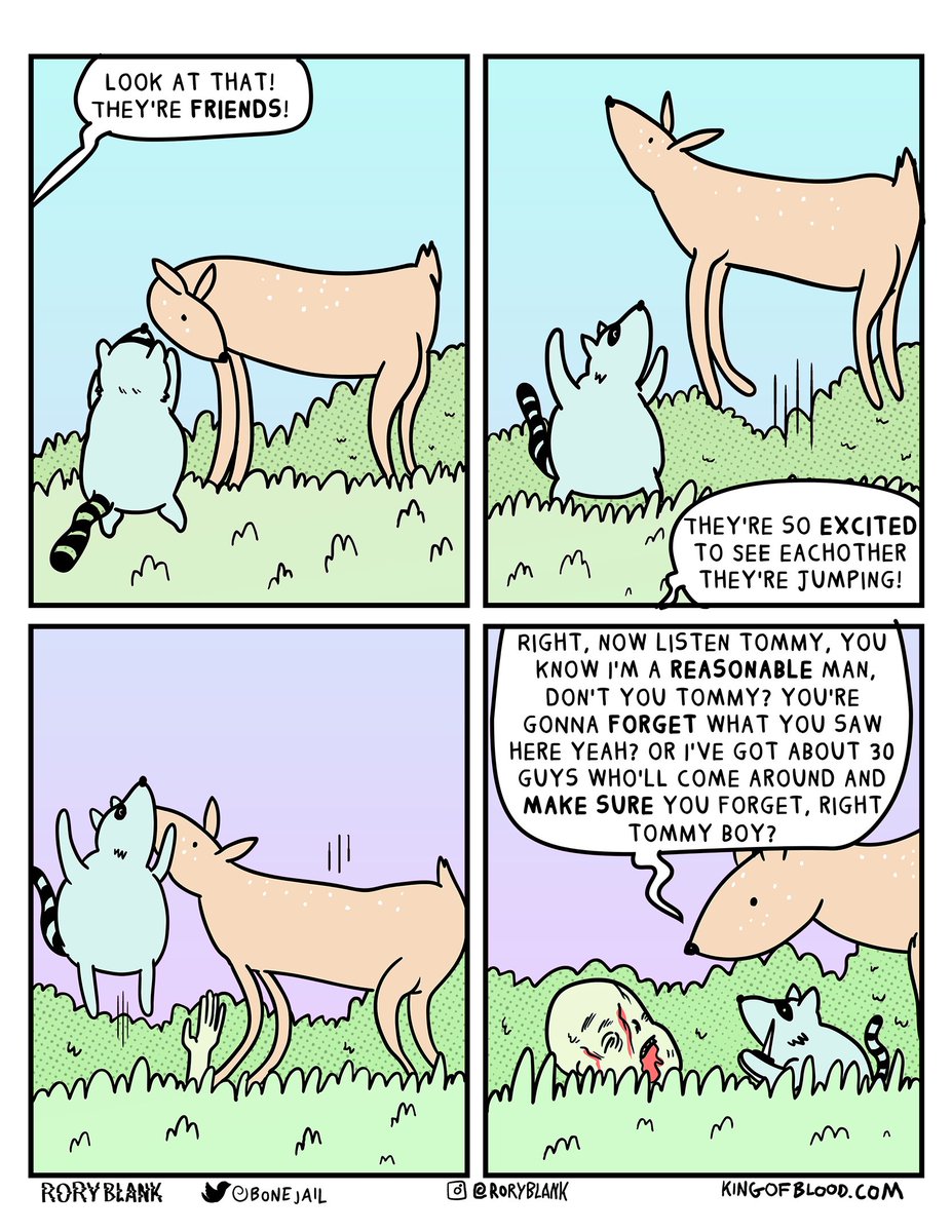 「amazing animal friendship 」|Rory Blank, prize winning show pig 🐀の漫画