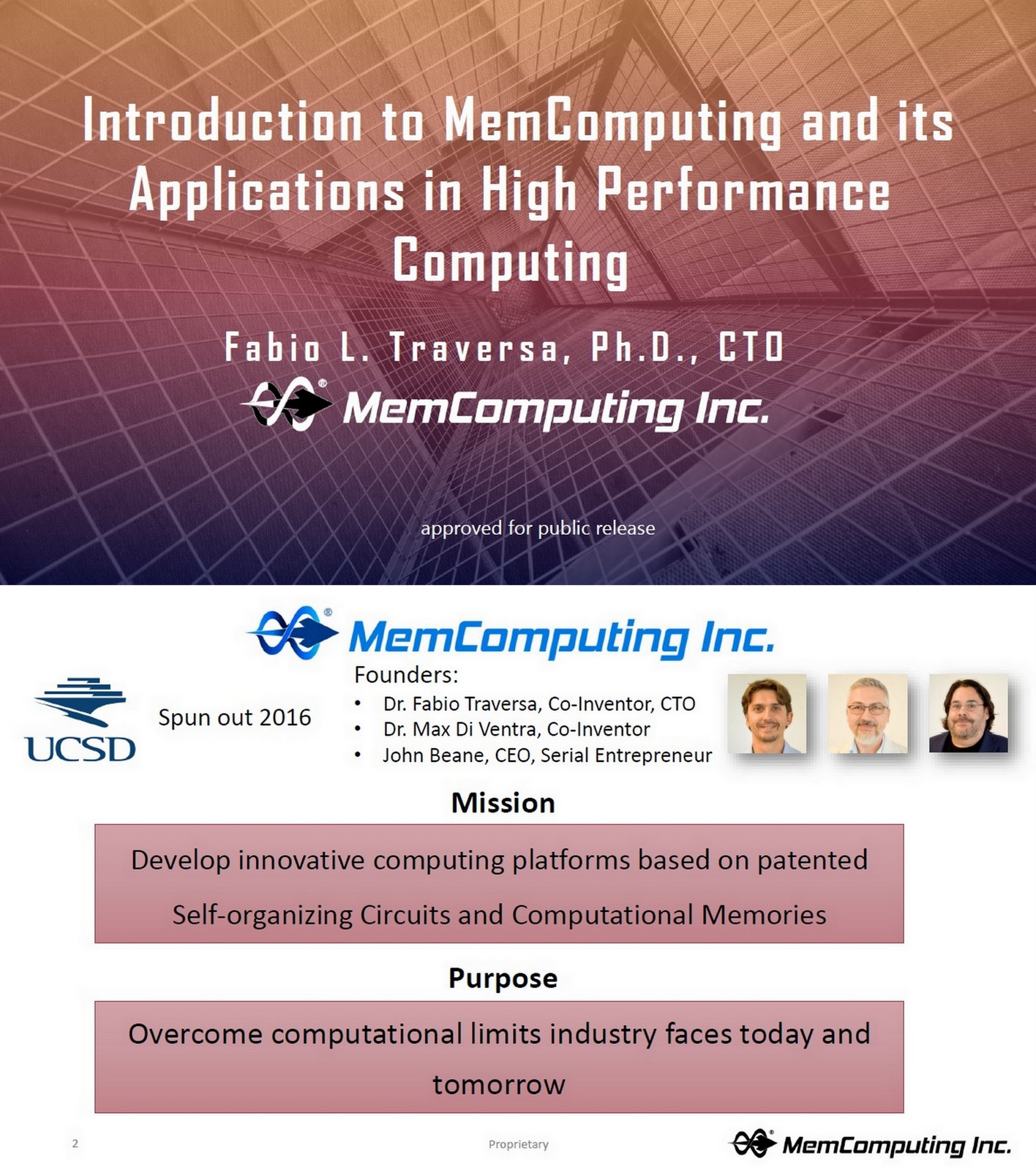 OGAWA, Tadashi on Twitter: "=> "Introduction to MemComputing and its Applications in High ...