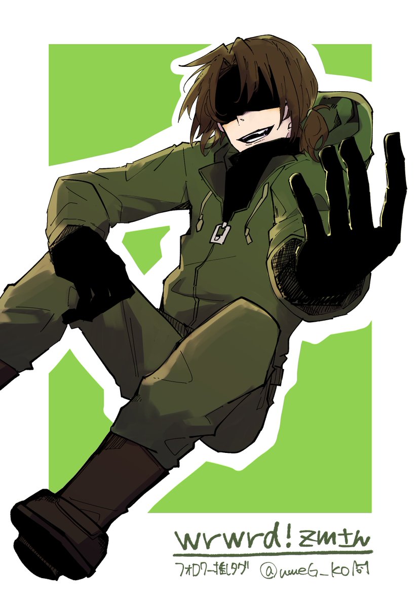 「お題箱に頂戴したフォロワーの推し wrwrd!のzmさんです!動画ここ数日で見て」|梅二のイラスト